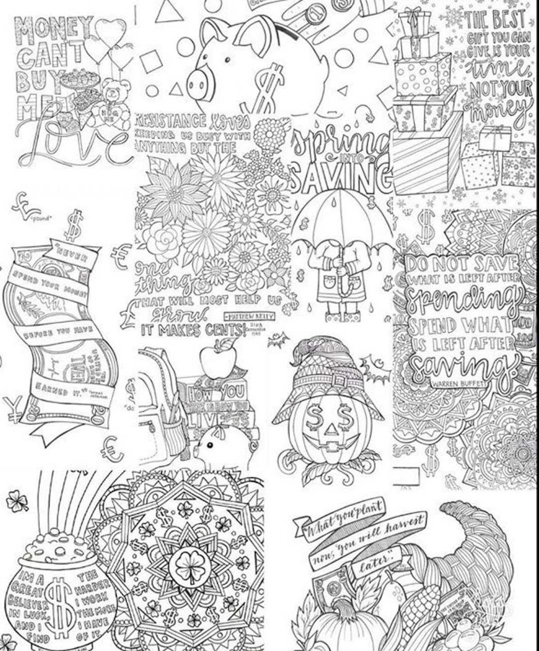 Custom Coloring Pages- Sample (READ DESCRIPTION) - Etsy