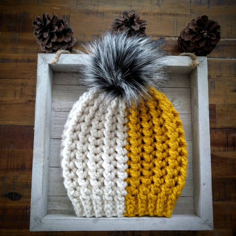 Yellow Knit Hat Women - Etsy