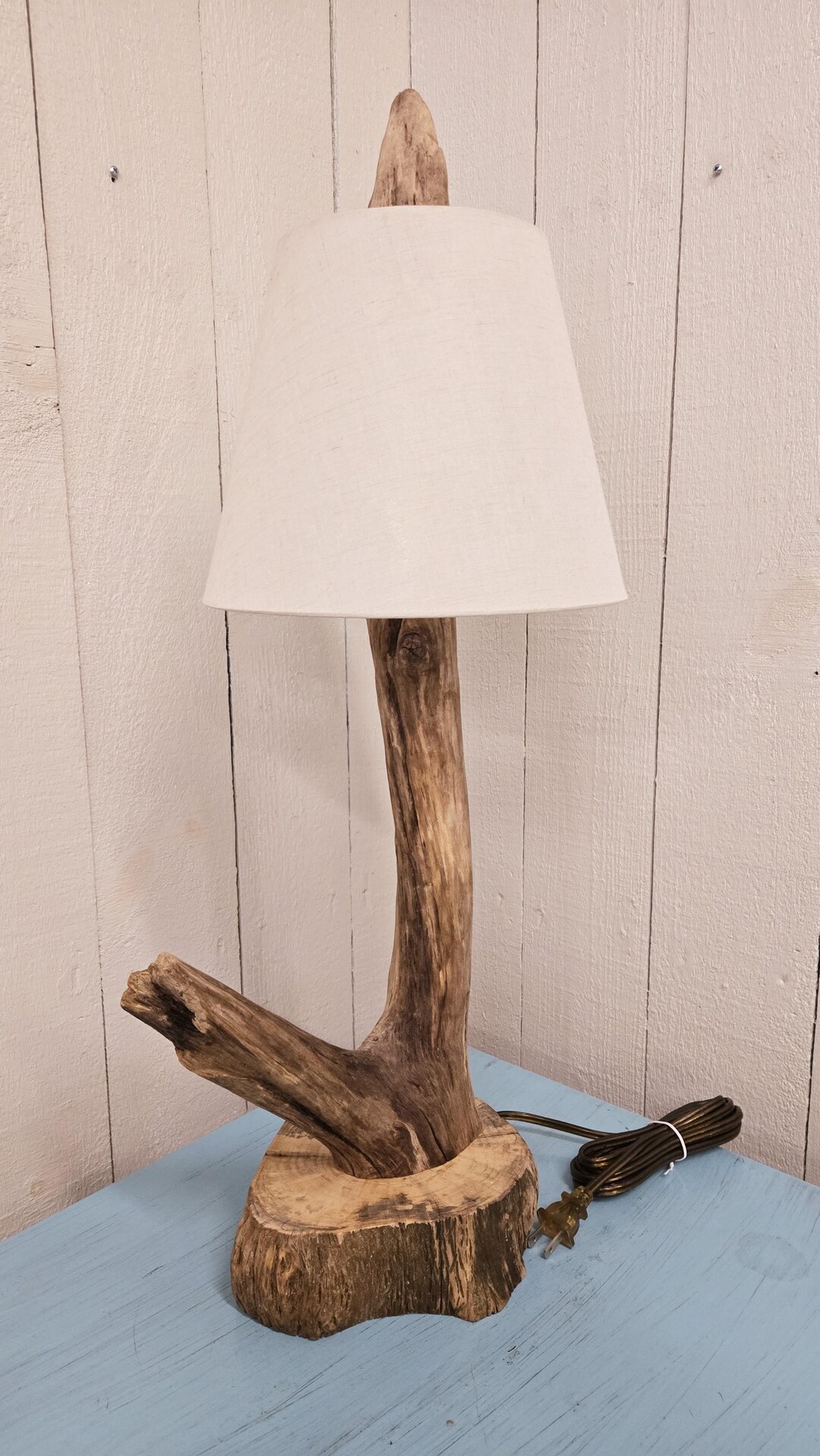 Handmade Driftwood Table Lamp - Etsy