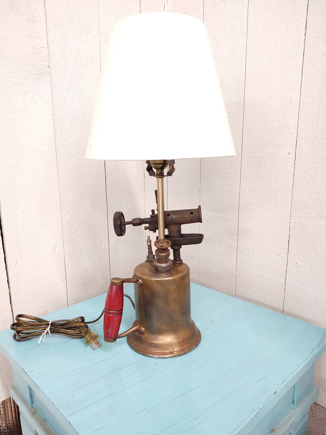 Antique Plumbers Torch Table Lamp - Etsy