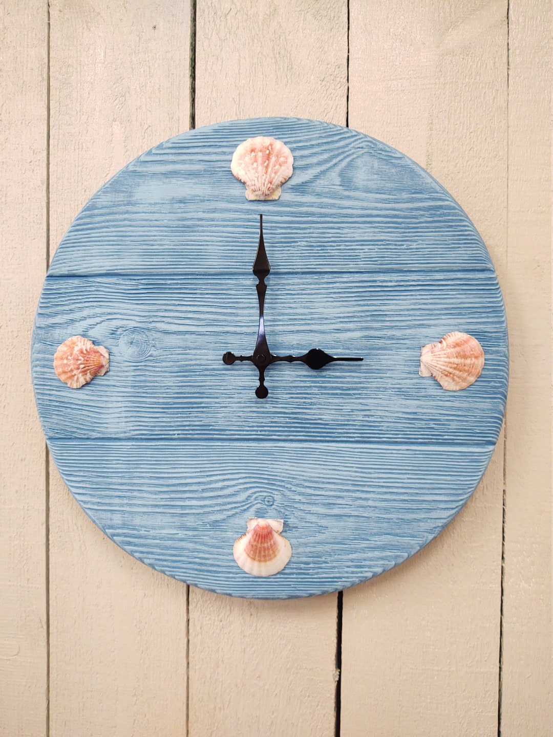 Handmade Beach Themed Wall Clock - Etsy