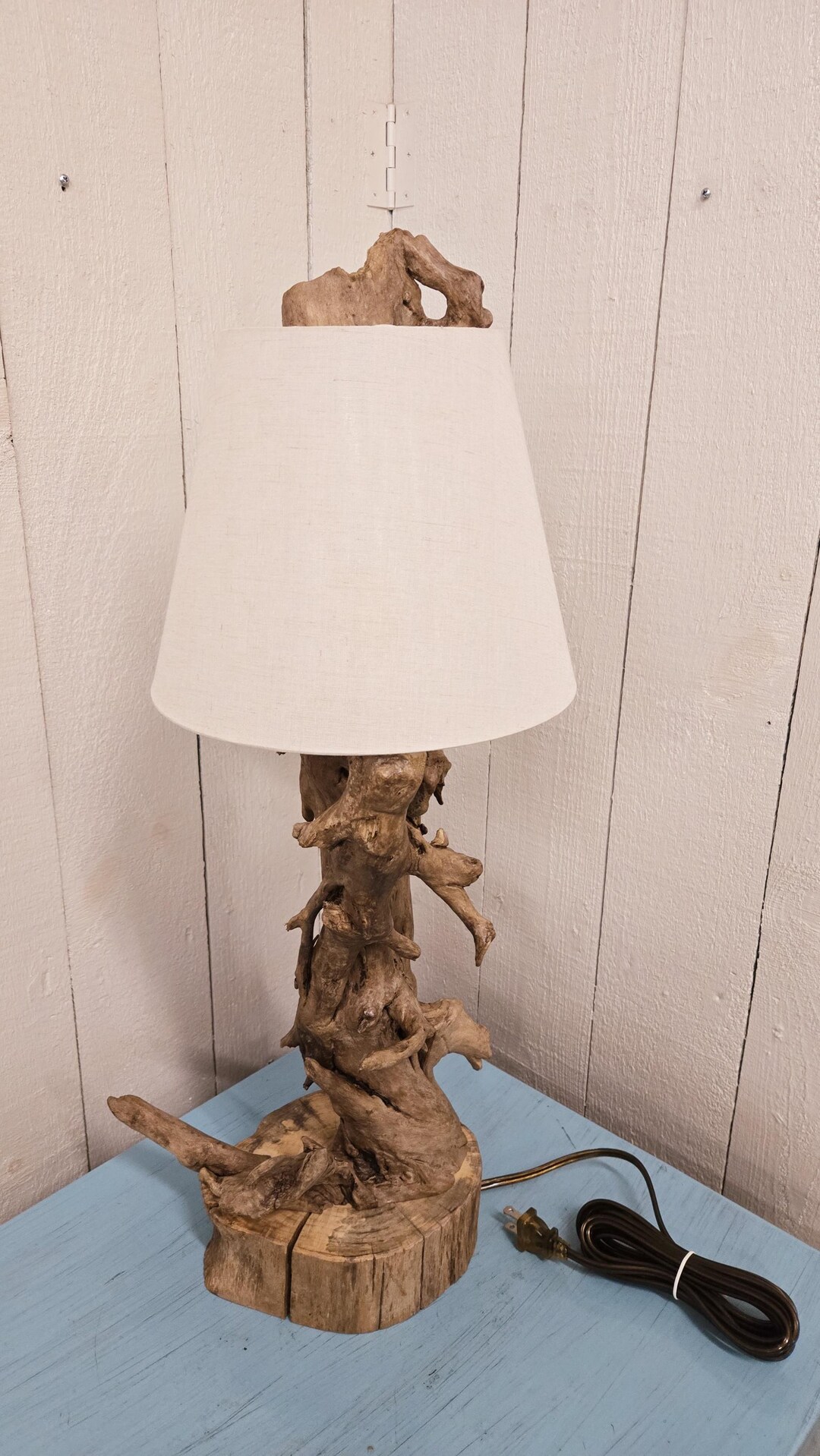 Handmade Driftwood Table Lamp - Etsy