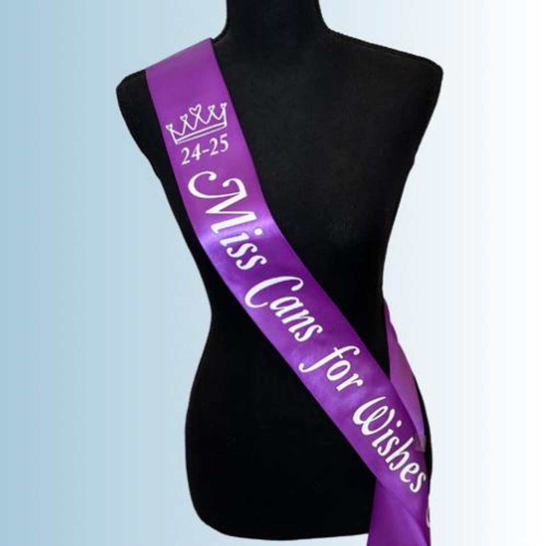 A Personalized Satin Sash-custom Sashes for Pageants or Any Occasions ...