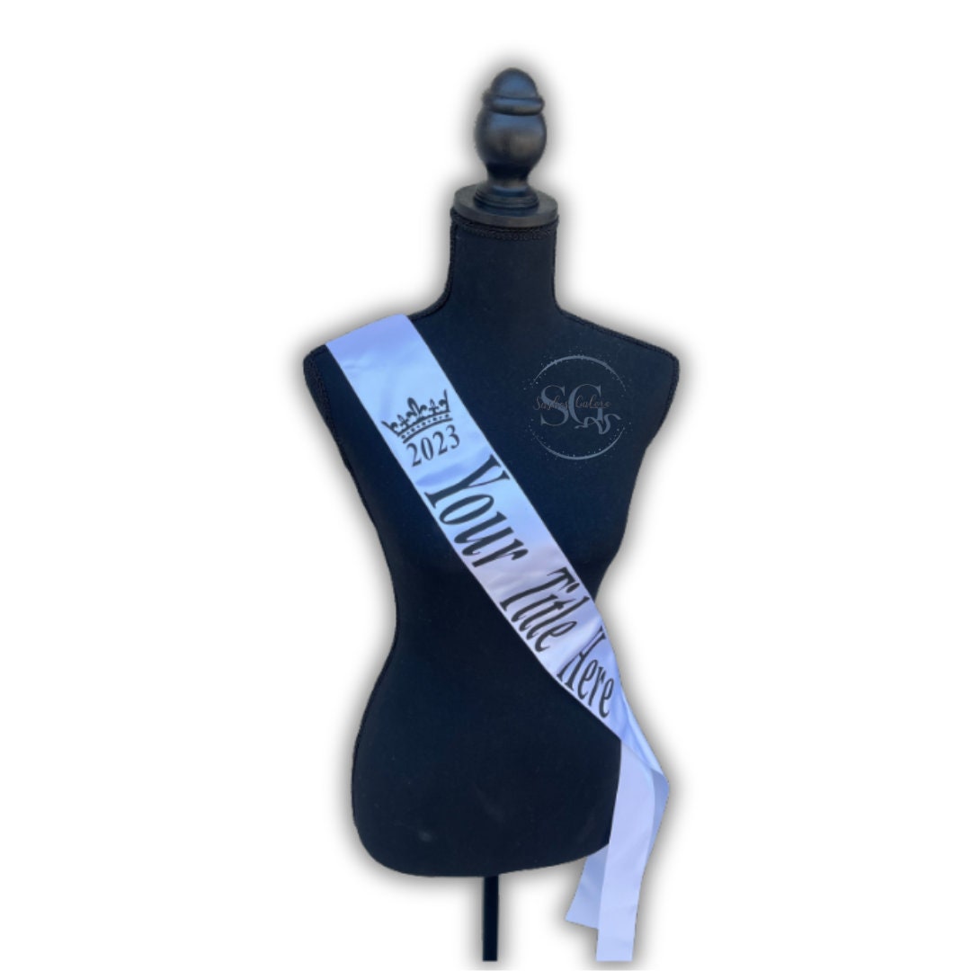 Personalized Satin Sash | Pageant Sash | Personalized Sash | Custom ...