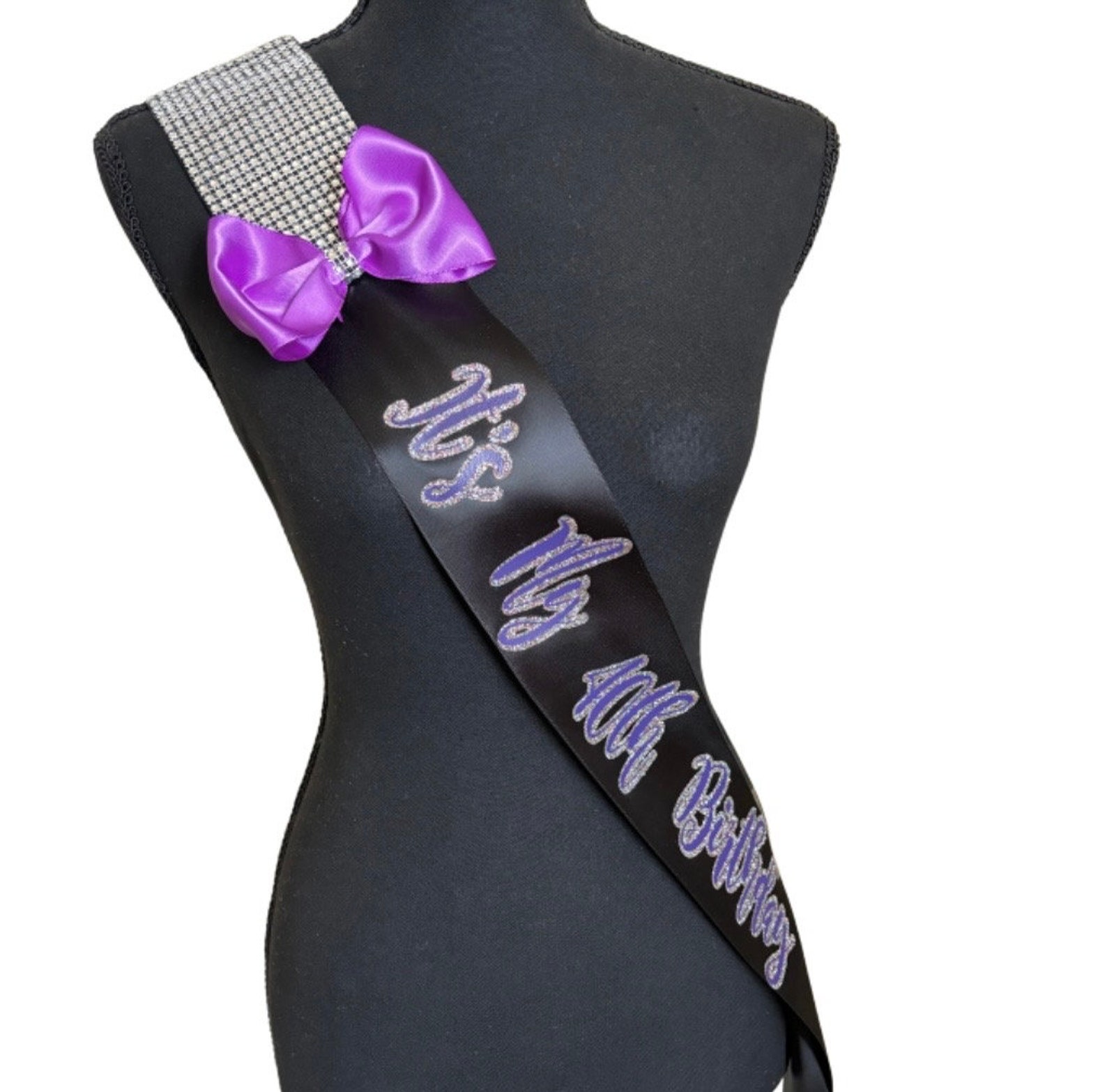 Birthday Sash - Dazzle Dots Birthday Sash - Birthday Babe - Custom Text ...