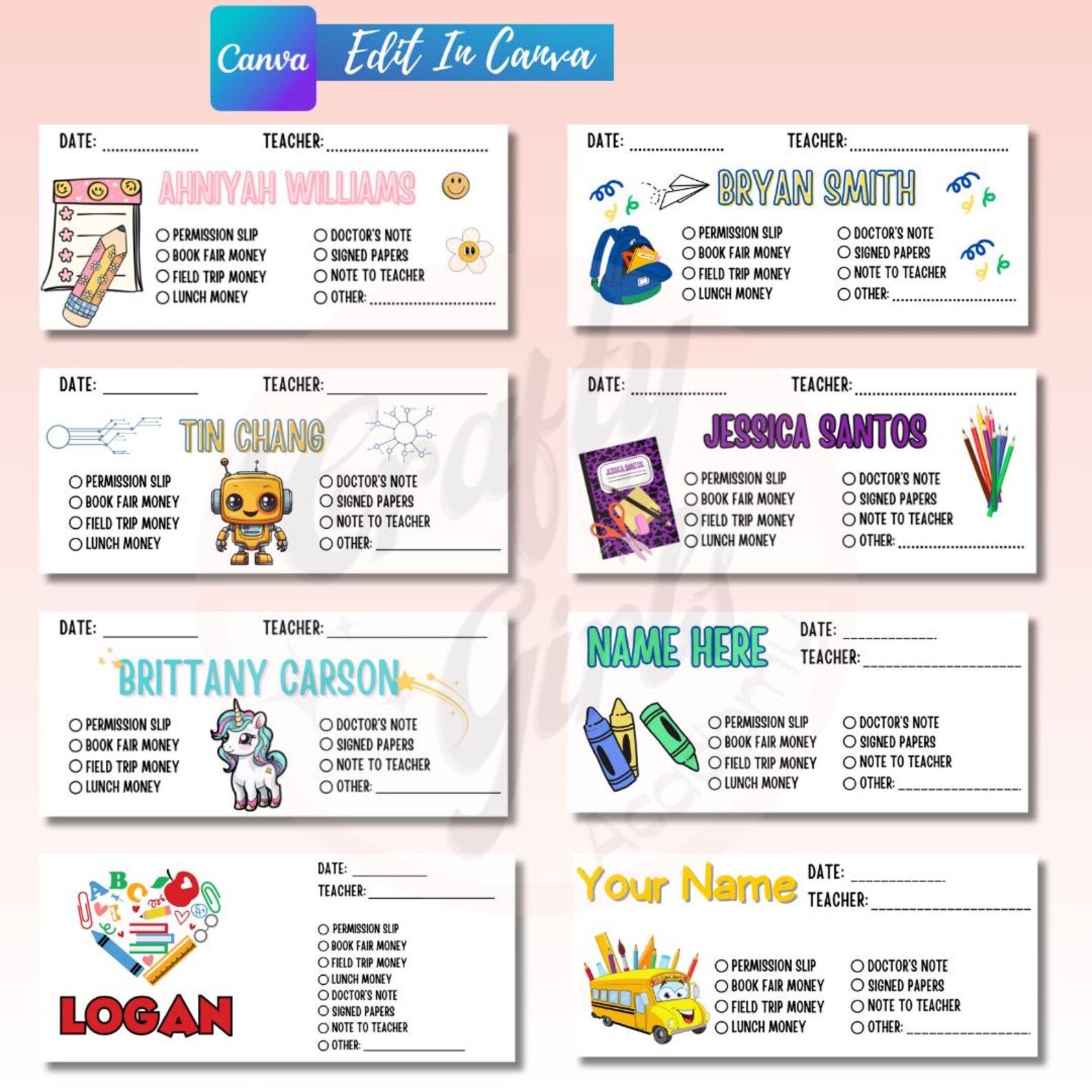 Custom School Envelopes | Back to School | School Supplies ...