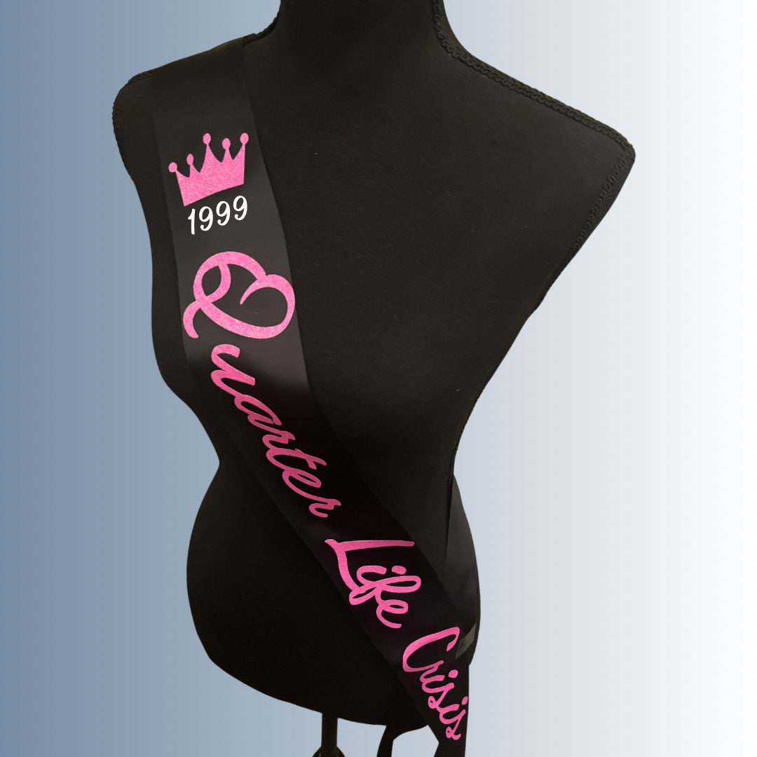 A Personalized Satin Sash Pageant Sash Personalized Sash Birthday Party ...
