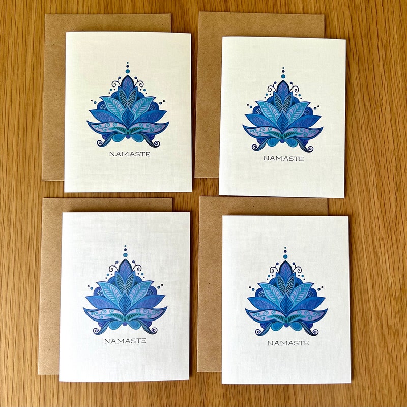 Namaste Card - Etsy