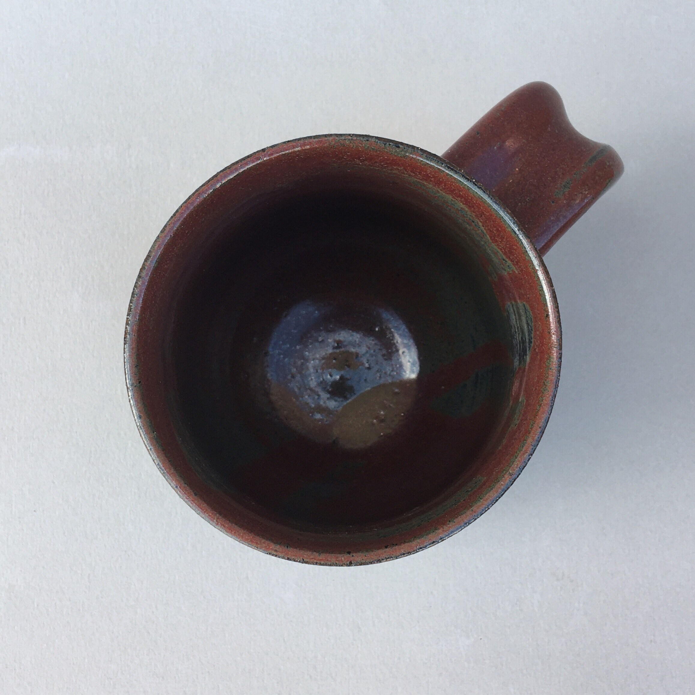 Carved Coffee Mug, Red — MOHEI CERAMICS