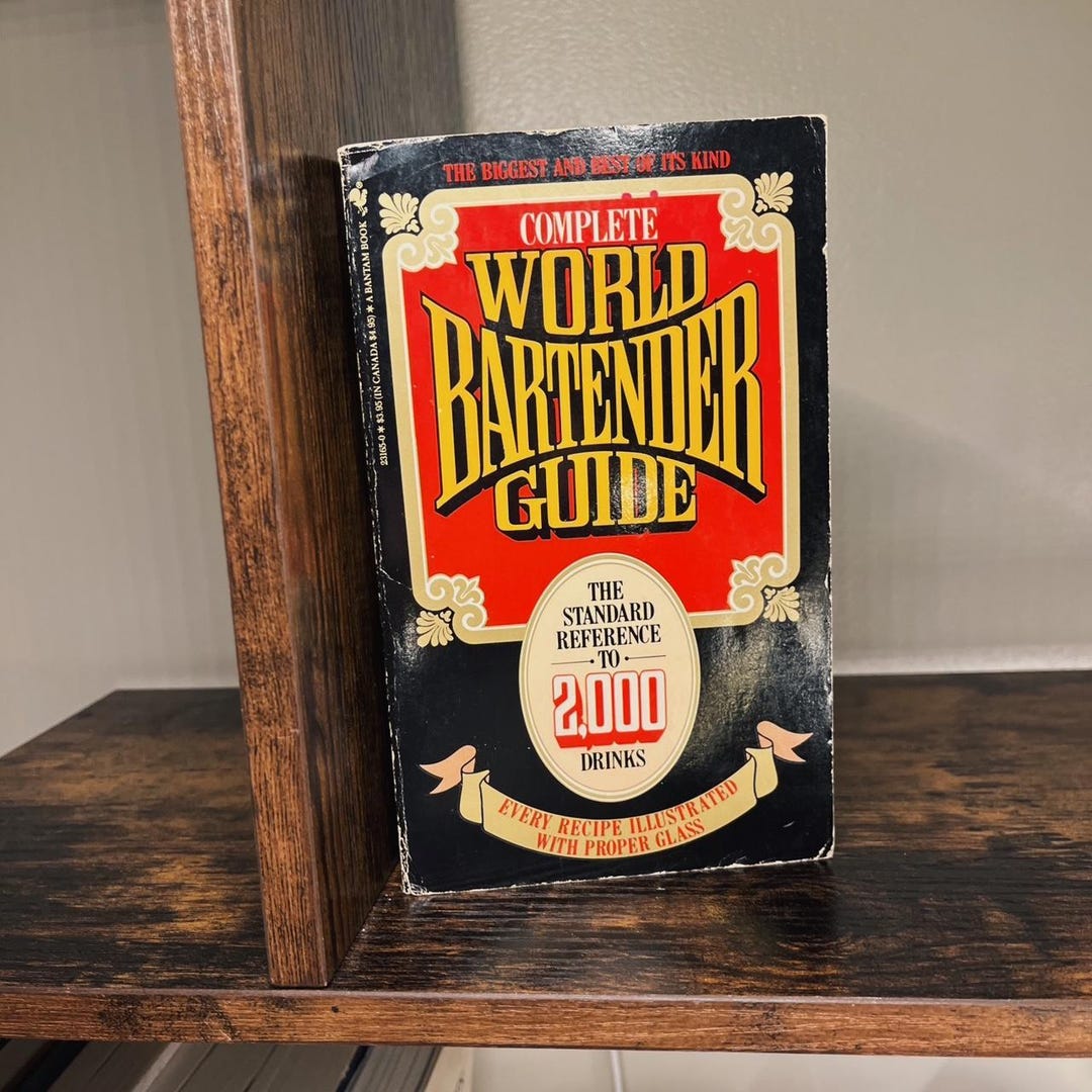 1987 Complete World Bartender Guide Paperback - Etsy