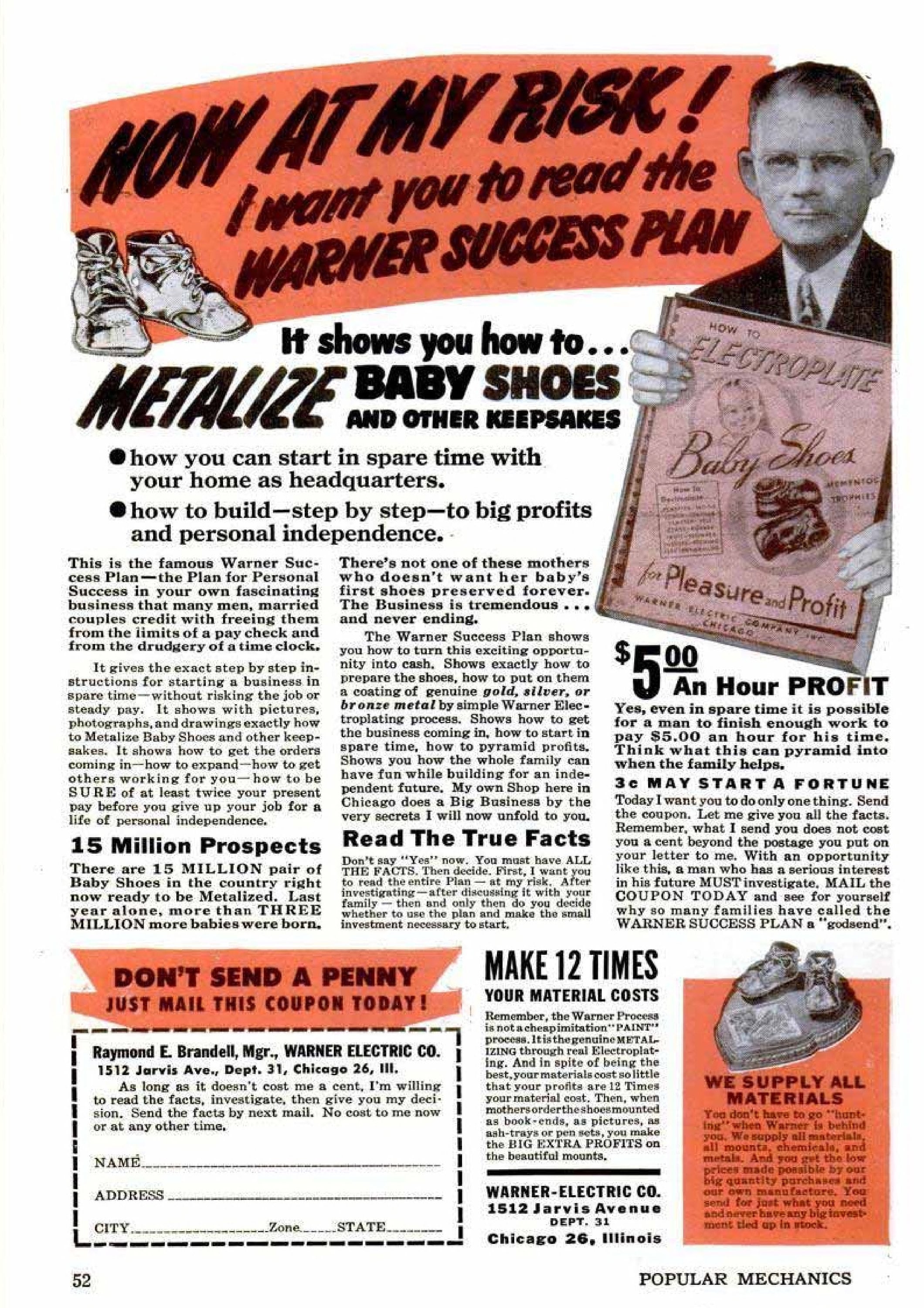 8 Vintage 1949 Ads From Popular Mechanics Magazine Instant Download 8 ...