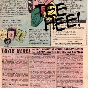 8 Vintage Comic Book Ads Public Domain Digital Download for Collage ...
