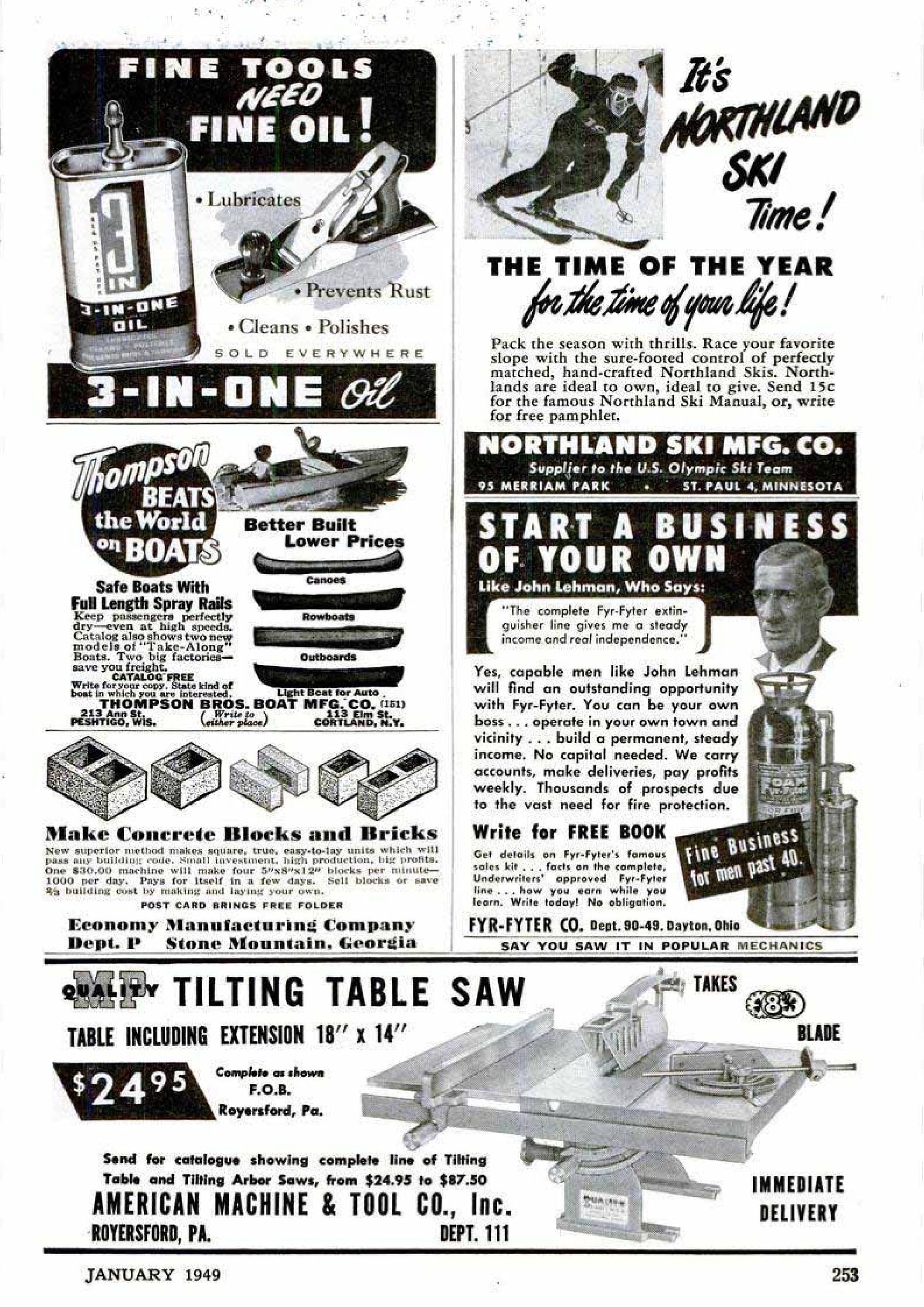 8 Vintage 1949 Ads From Popular Mechanics Magazine Instant Download 8 ...