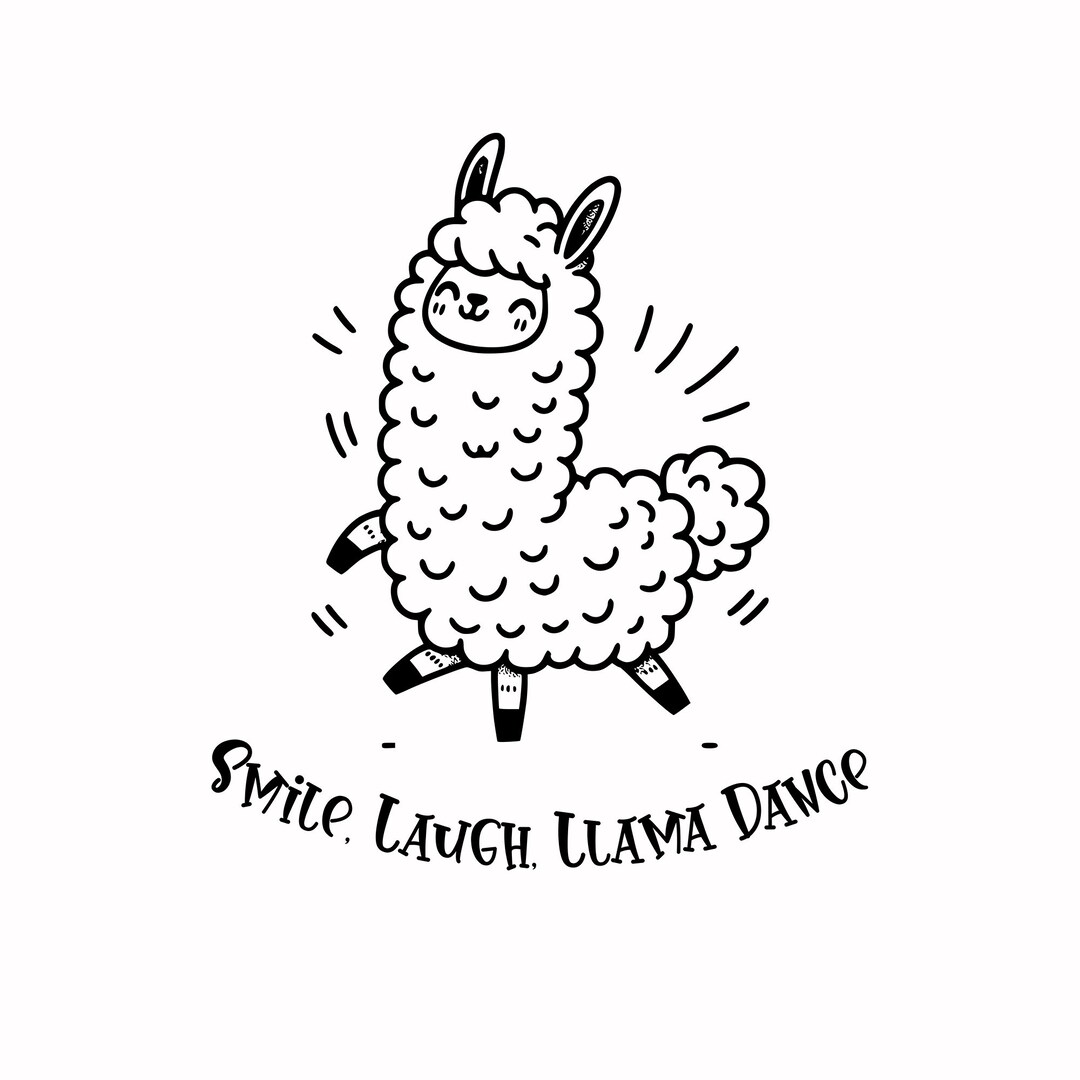 Smile, Laugh, Llama Dance Dancing Llama Unisex T Shirt S 3X - Etsy