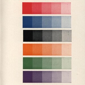 1923 Vintage Color Mixing Guide Mixing All Known Colors Instant ...