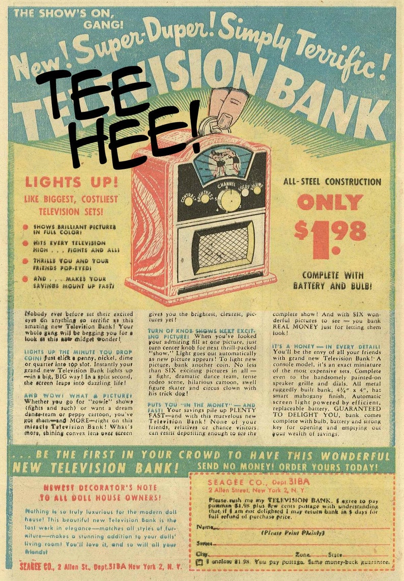 8 Vintage Comic Book Ads Public Domain Digital Download for Collage ...