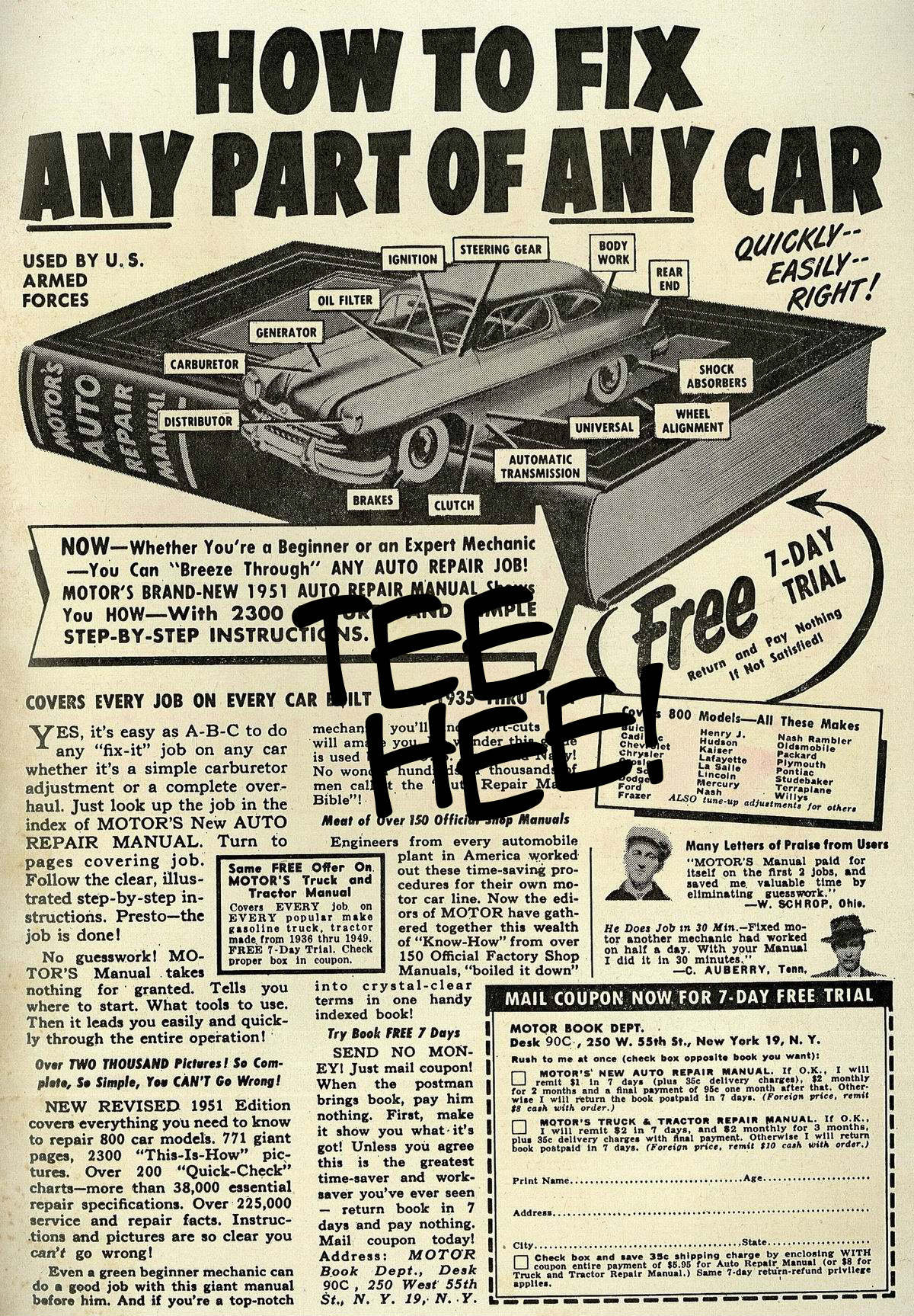 8 Vintage Comic Book Ads Public Domain Digital Download for Collage ...