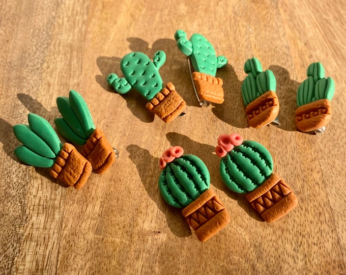 Cactus Plant Pins - Etsy