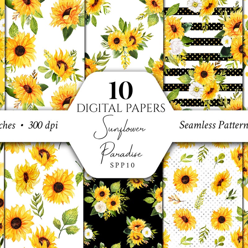 Sunflower Papers - Etsy