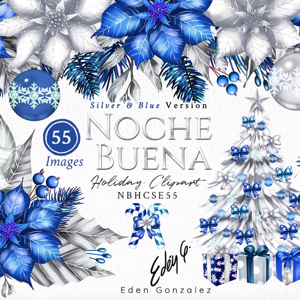 Blue Silver Bouquet - Etsy