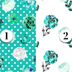 Teal Digital Papers/turquoise/aquamarine/emerald/mint/patterns/flowers ...