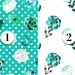 Teal Digital Papers/turquoise/aquamarine/emerald/mint/patterns/flowers ...