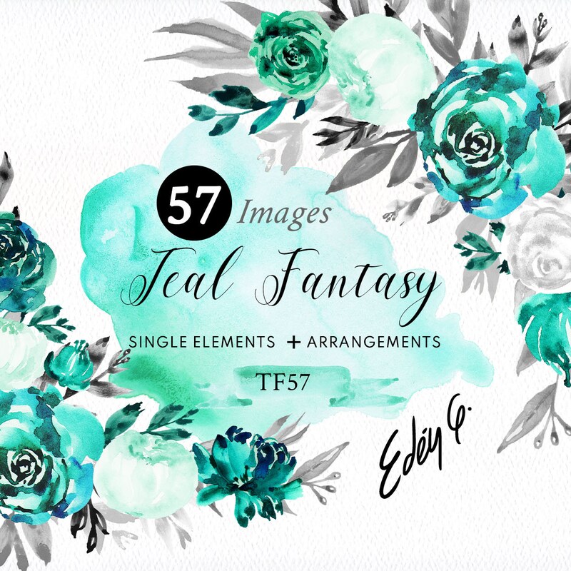 Turquoise Clipart - Etsy