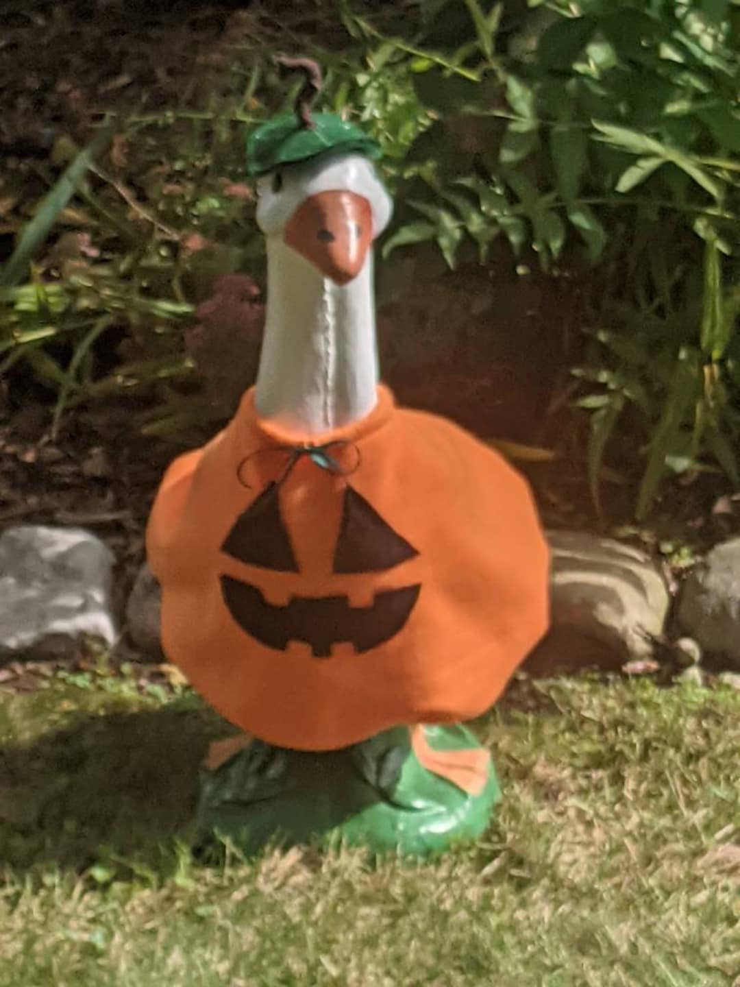 Pumpkin Outdoor Goose Outfit Size Large 24"-27"halloween Goose Clothing ...