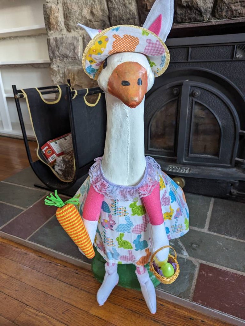 Goose Outfit Easter Bunny Outfit With Carrot Basket and Legs - Etsy