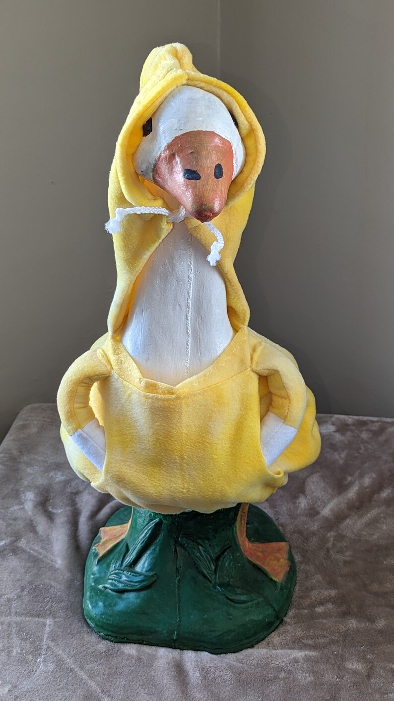Goose Outfit: Yellow Swirl Hoodie, Porch Goose Clothes (large) - Etsy