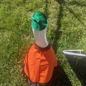 Lawn Goose Clothing Halloween Pumpkin Dress and Hat, Goose Clothes ...