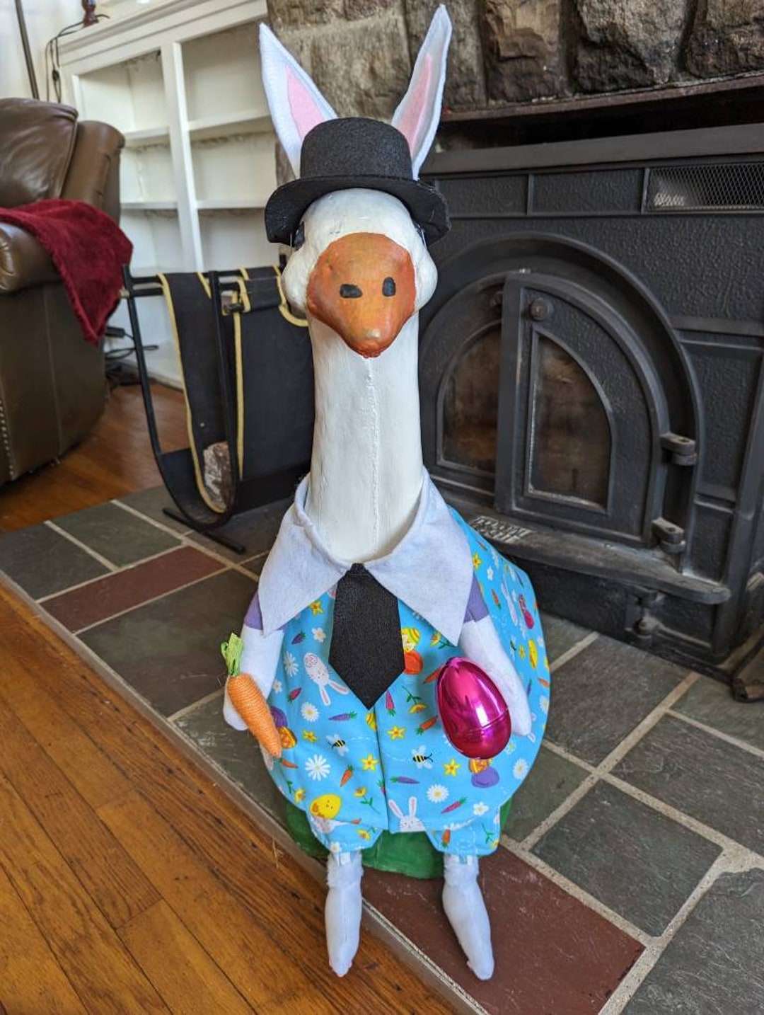 Porch Goose Easter Outfit, Bunny Goose Clothes, Geese Outfits, Geese ...