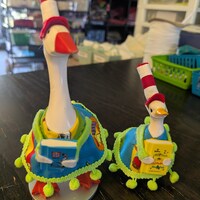 Emotional Support Goose Desk Buddy | Magnetic Goose With Custom Wooden ...