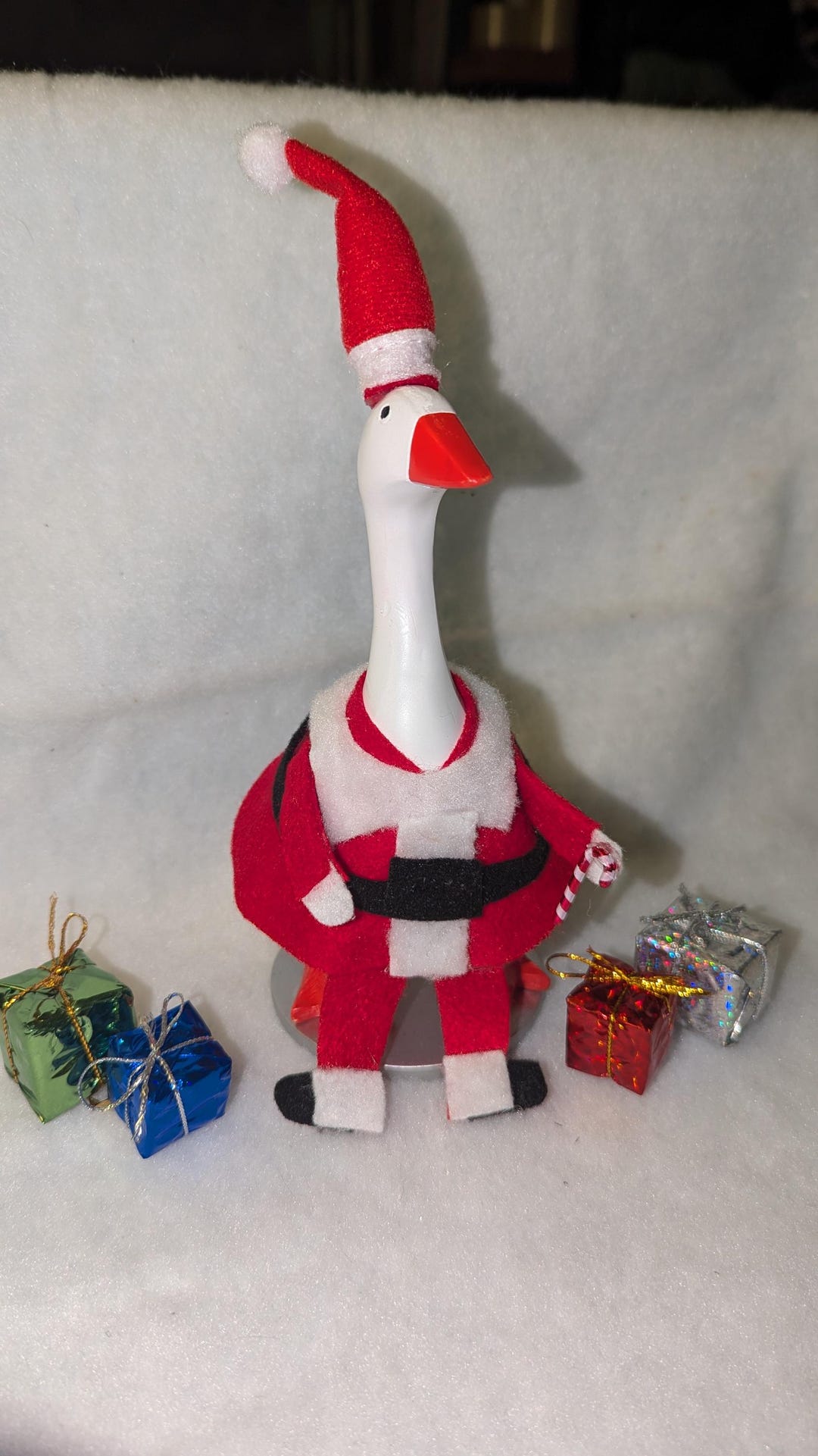 DESK GOOSE 4.5"-7" Santa Claus Outfit. Christmas Outfit for Your Desk ...