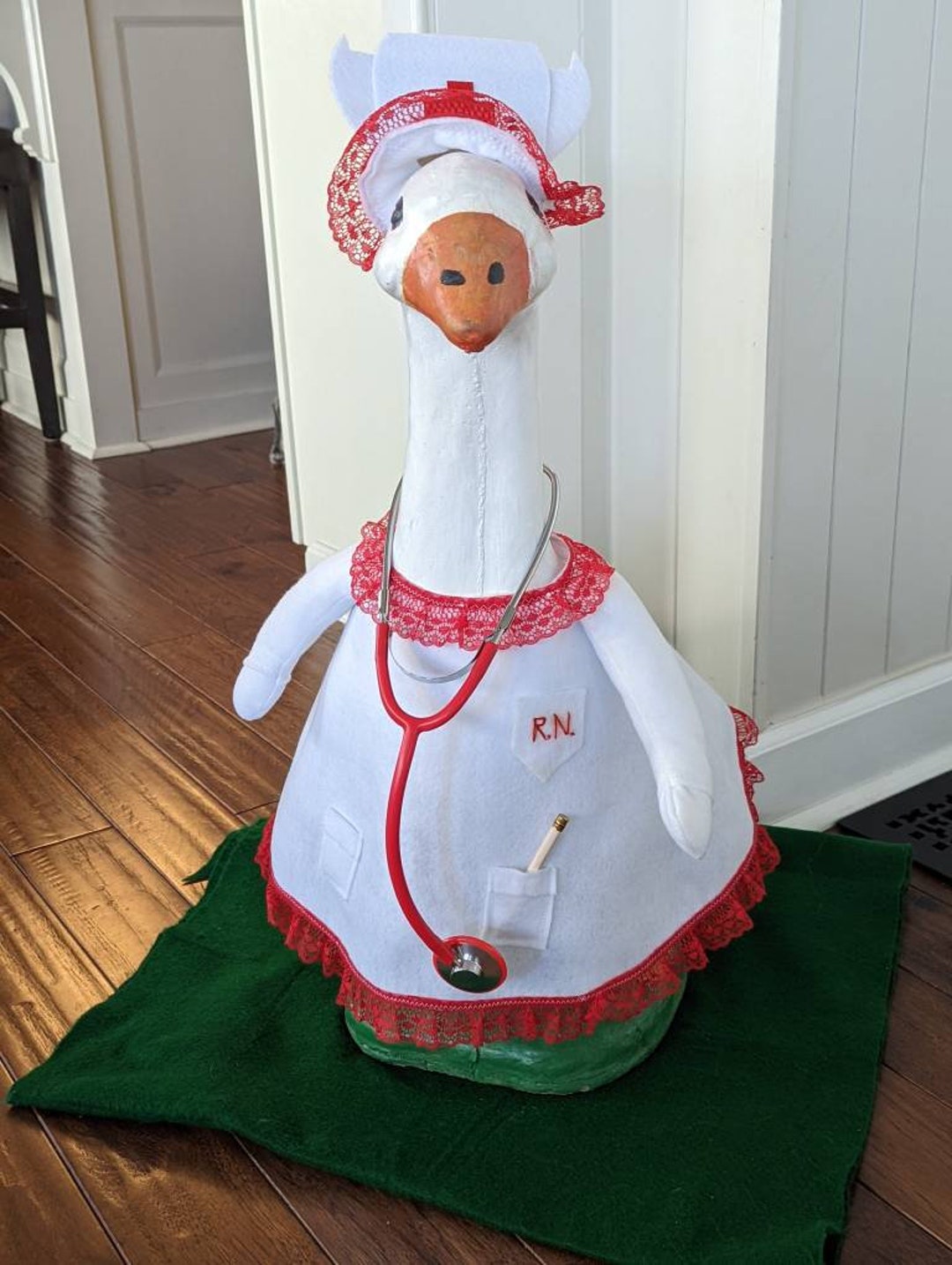 Large Garden Goose Clothes: Nurse Outfit (24-27 Inches) - Etsy