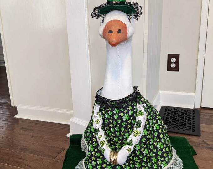 Goose Outfit. St Patrick's Day Clothing. Size Large 23"-27 Cement or ...