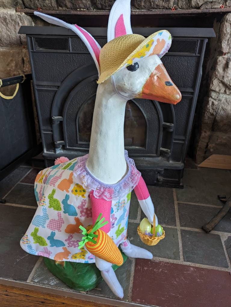 Goose Outfit Easter Bunny Outfit With Carrot Basket and Legs - Etsy