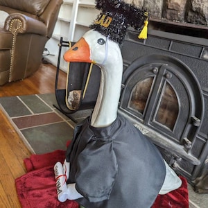Porch Goose (23-27") Graduation Outfit With Diploma in Hand. - Etsy