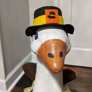 Turkey Goose Outfit. Size Large for Cement or Plastic Goose. With ...
