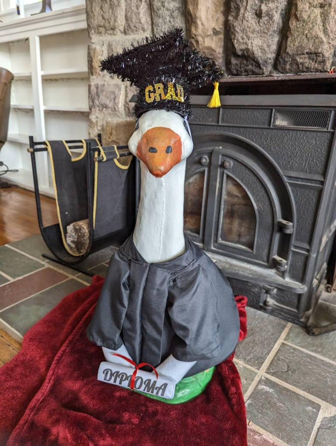 Porch Goose (23-27") Graduation Outfit With Diploma in Hand. - Etsy