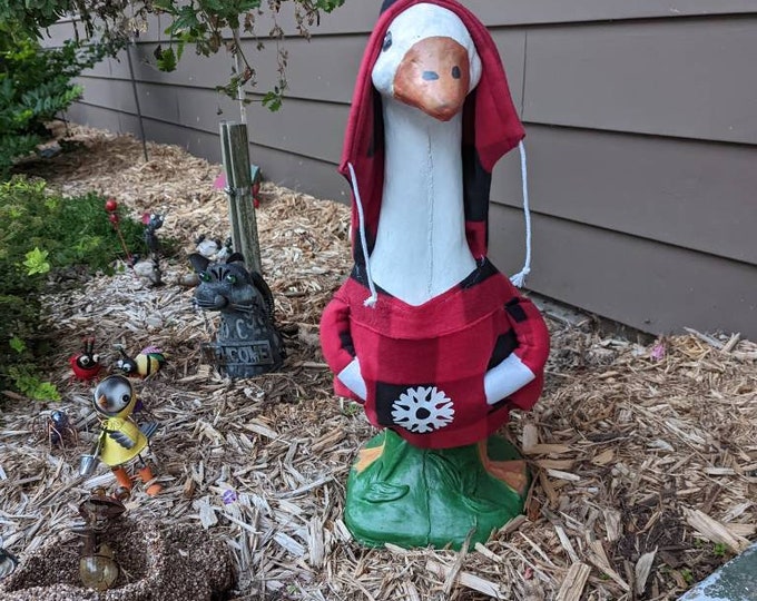 Goose Clothes, Goose Hoodie, Geese Clothes, Lawn Goose, Cement Goose ...