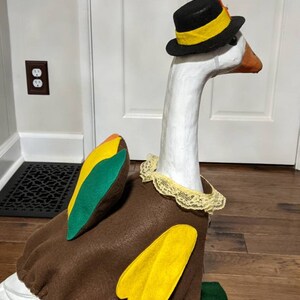 Turkey Goose Outfit. Size Large for Cement or Plastic Goose. With ...