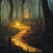 Dark Gothic Fantasy Candlelit Forest Digital Download/art Print/photoshop Background/backdrop ...