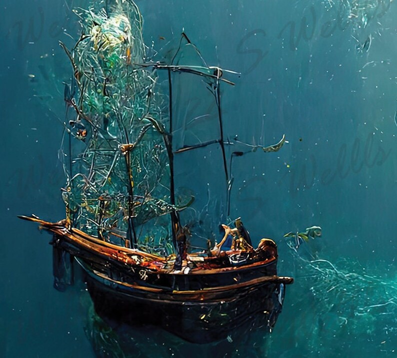 Fantasy Shipwreck Digital Download/art Print/photoshop Background ...