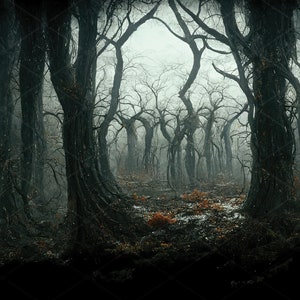 Dark Gothic Fantasy Forest Digital Download/art Print/photoshop ...