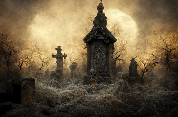 Dark Gothic Cemetery