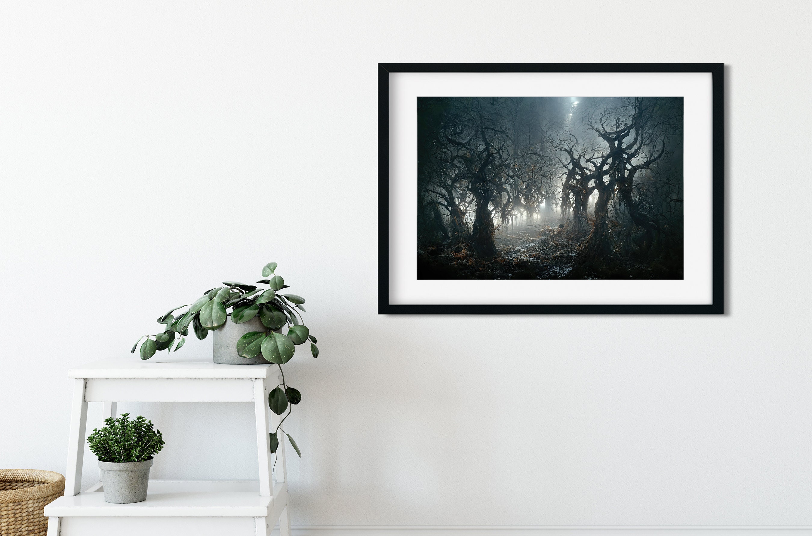 Dark Gothic Fantasy Haunted Forest Digital Download/art Print/photoshop ...