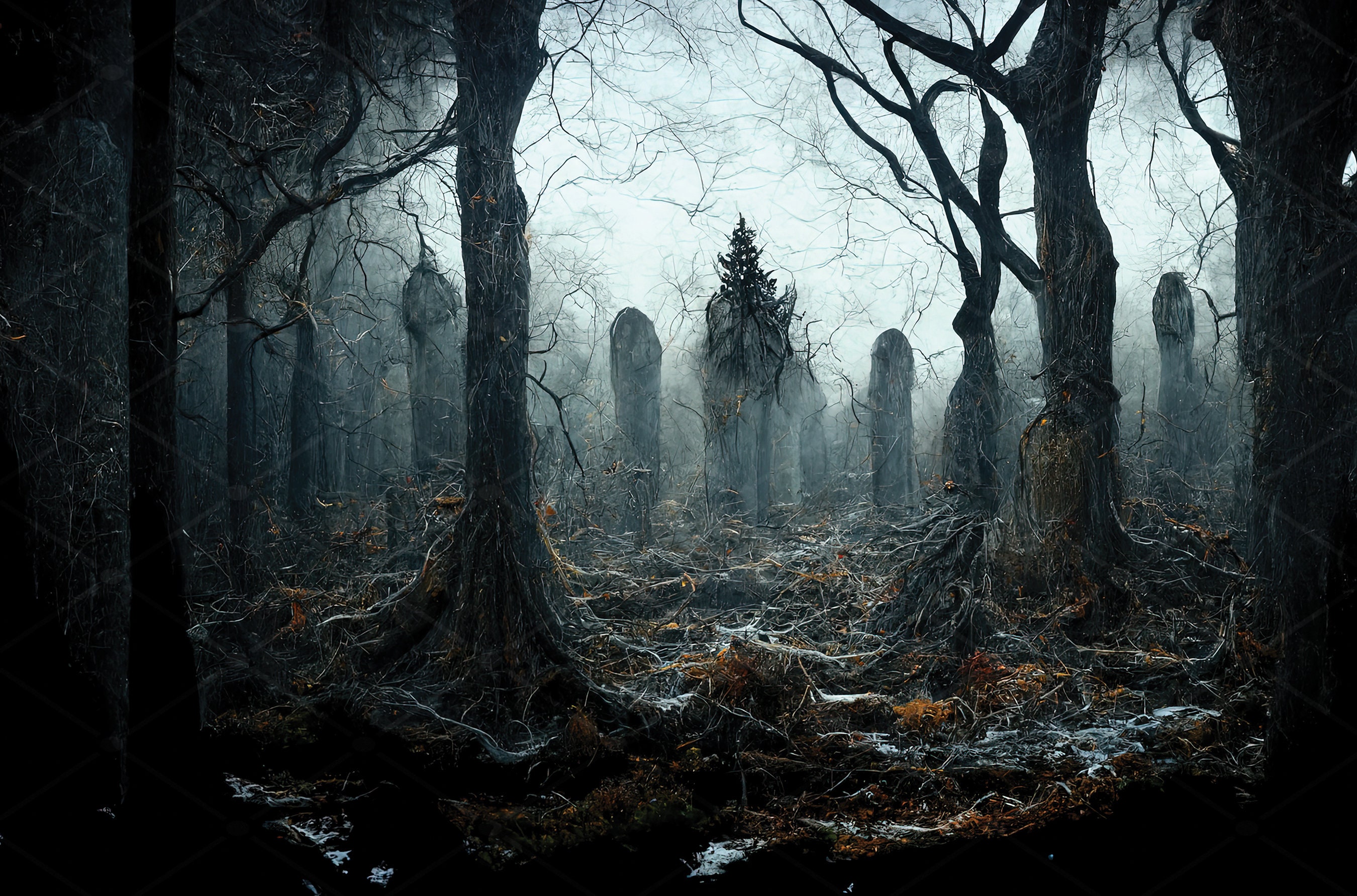 Dark Gothic Fantasy Forest Digital Download/art Print/photoshop ...