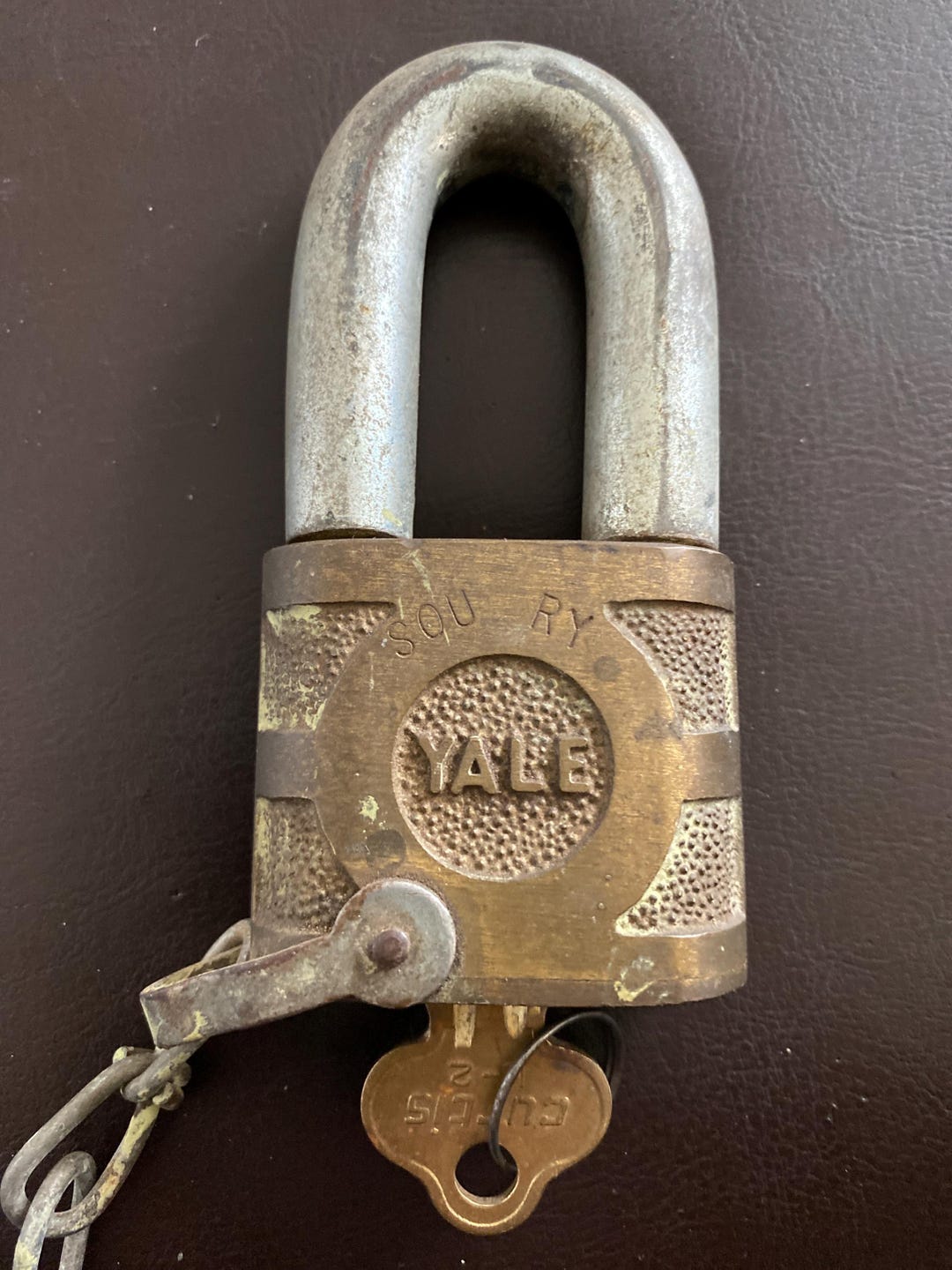 Southern Railway Yale Brass Switch Lock W/key - Etsy