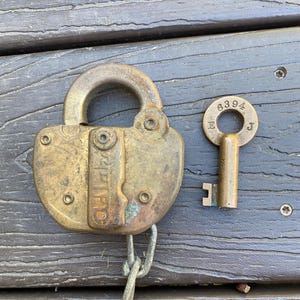 PRR Pennsylvania Railroad Adlake Lock and Key Solid Brass - Etsy